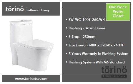 Torino - Föranö Water Closet SW-WC-1009-250.WH